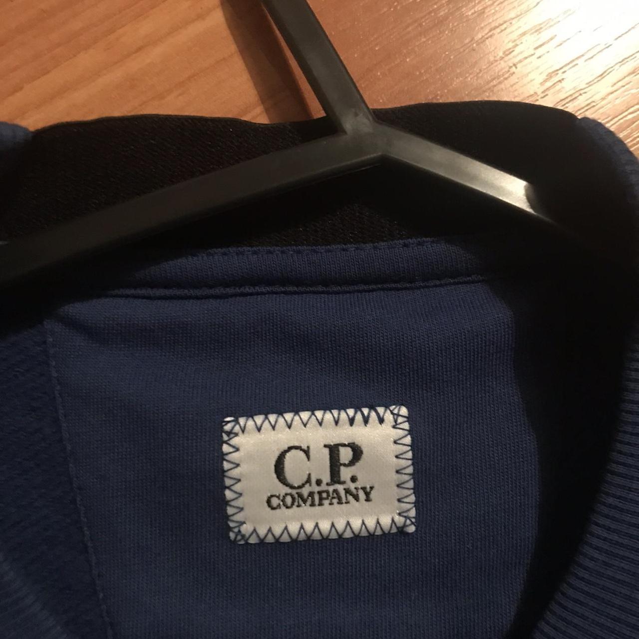 Blue cp company jumper size medium Near enough new... - Depop