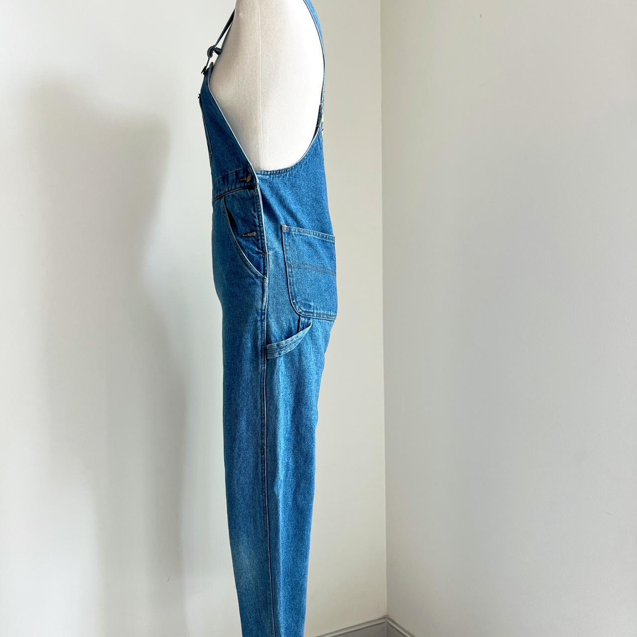 Disney Women's Blue and Yellow Dungarees-overalls | Depop