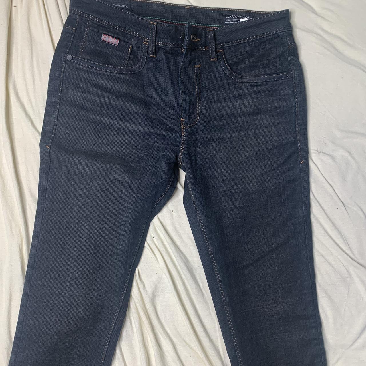 ED HARDY SKULLER JEANS RARE Y2k amazing condition... - Depop