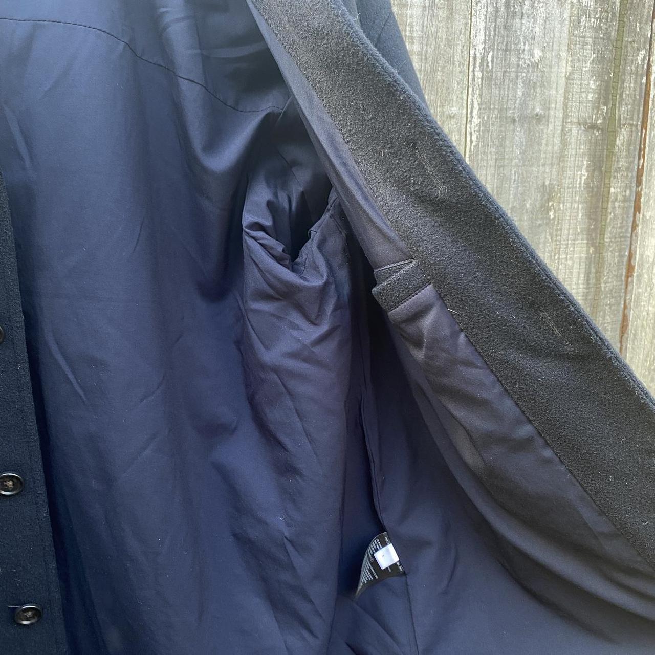 Uniqlo navy men’s shirt jacket or ‘shacket’ size... - Depop