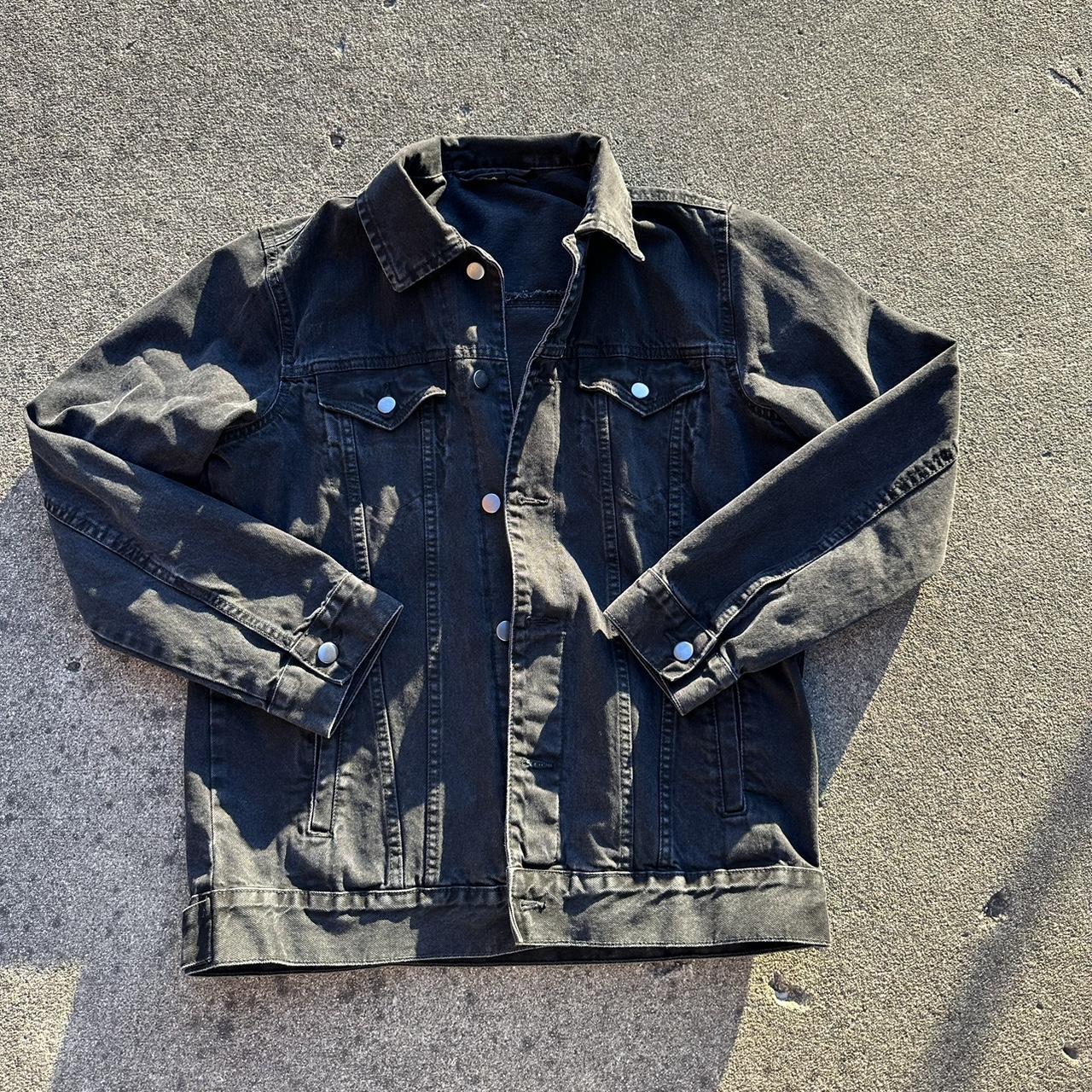 Tupac Poetic Justice black jean jacket Only worn... - Depop