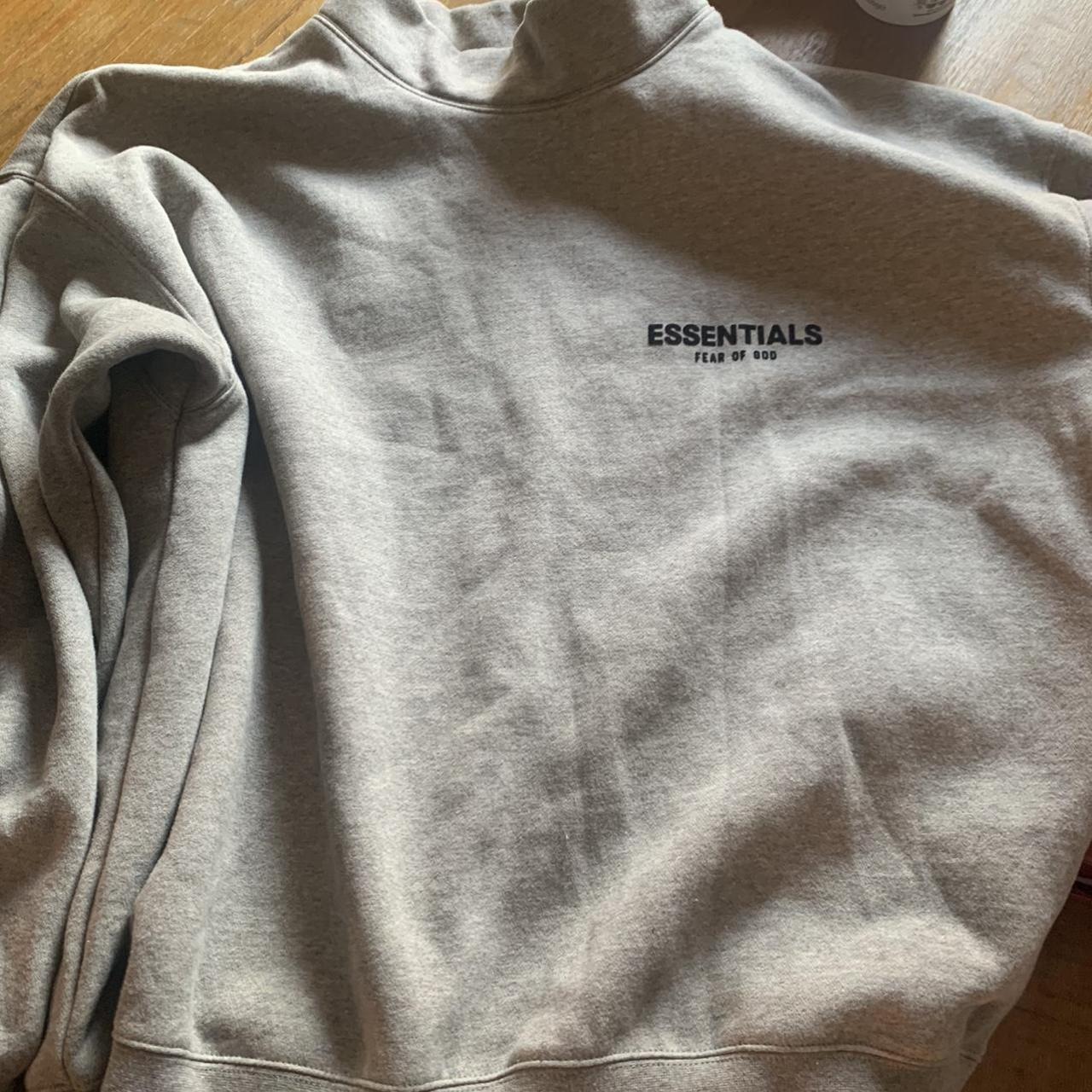 Large/medium grey essentials sweater - Depop