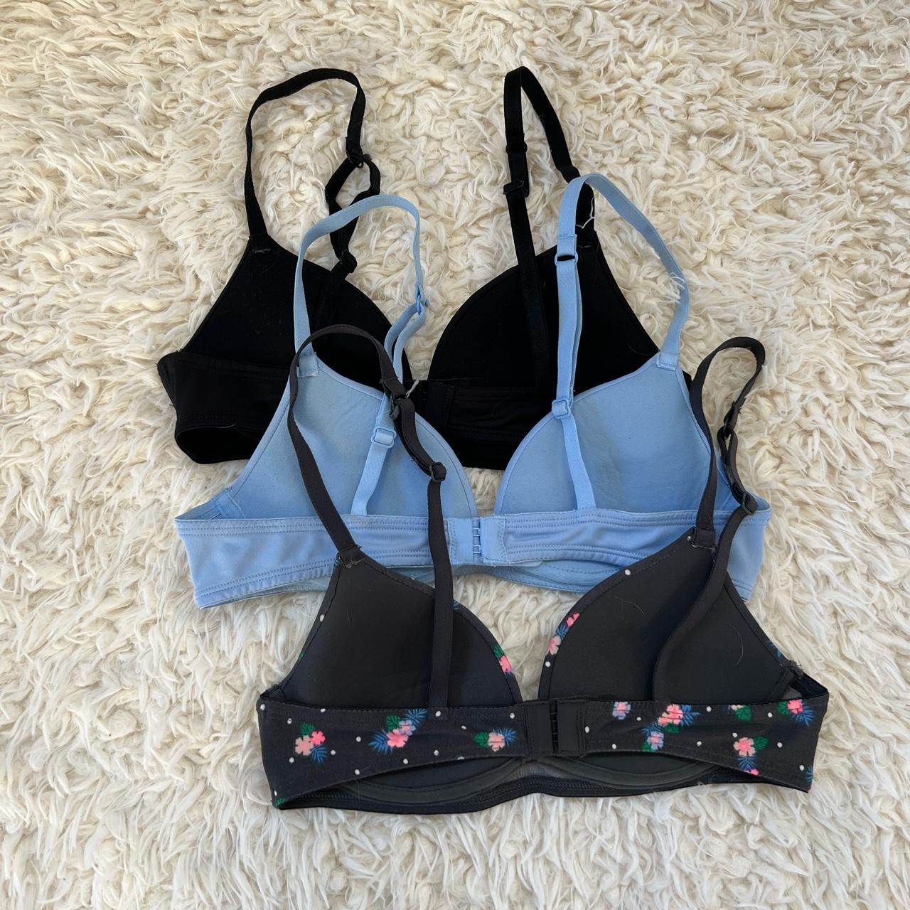 3 pack wireless junior bras Lightly padded Great to... - Depop