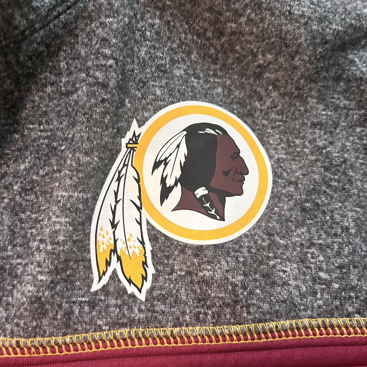 Red and grey Nike Washington Redskins full zip... | Depop