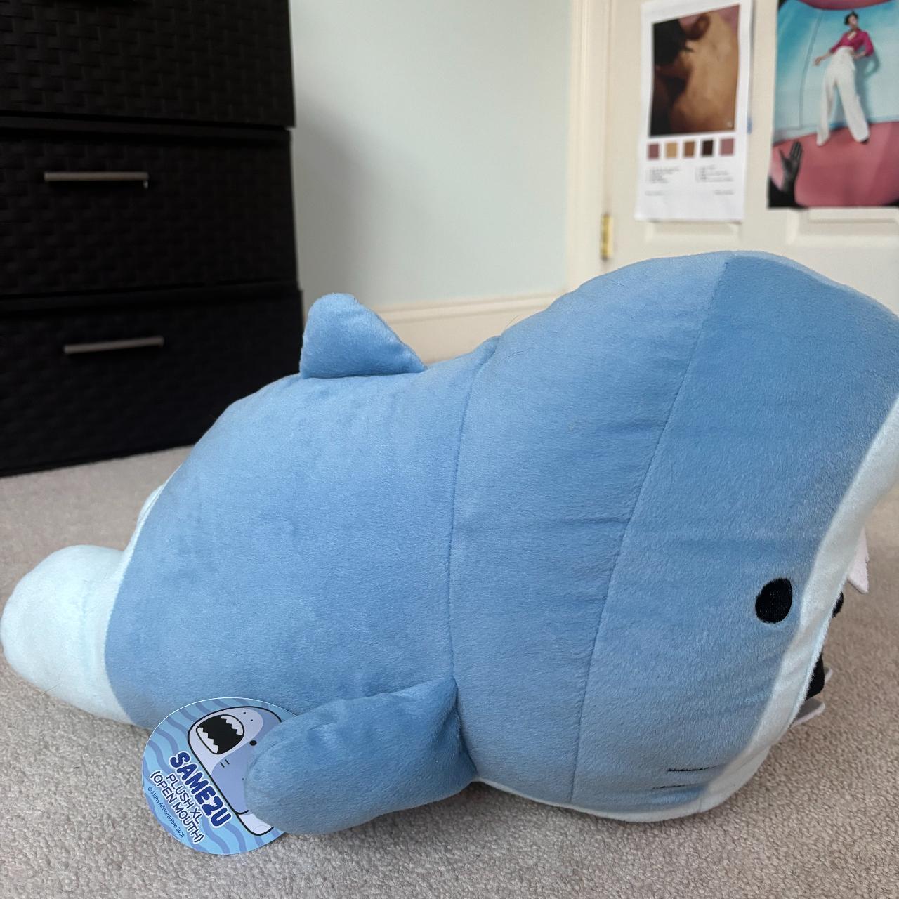 samezu shark plush with open mouth! *message before... - Depop