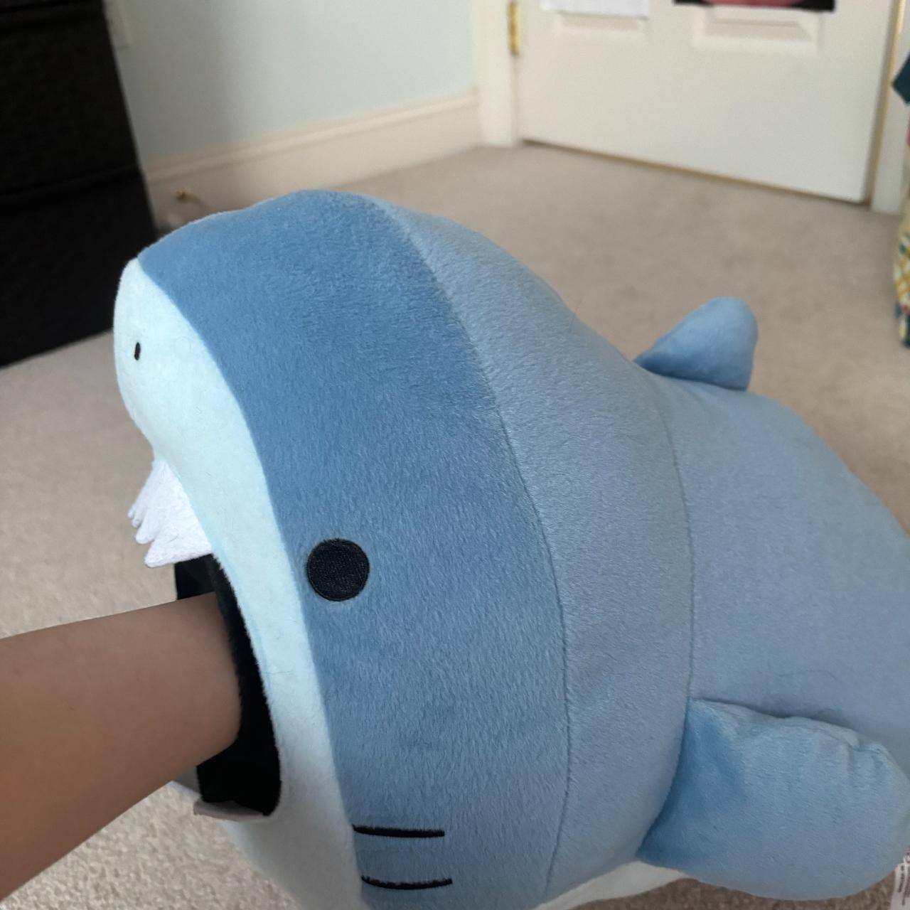 samezu shark plush with open mouth! *message before... - Depop