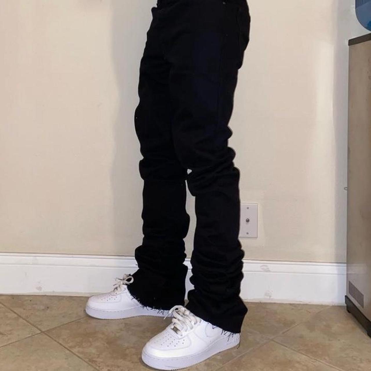 pressure pants size 34 stacked only tried on never... - Depop