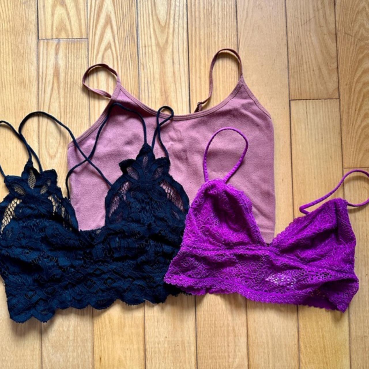 Bundle of 3 bralettes! Size small, mixed brands.... - Depop
