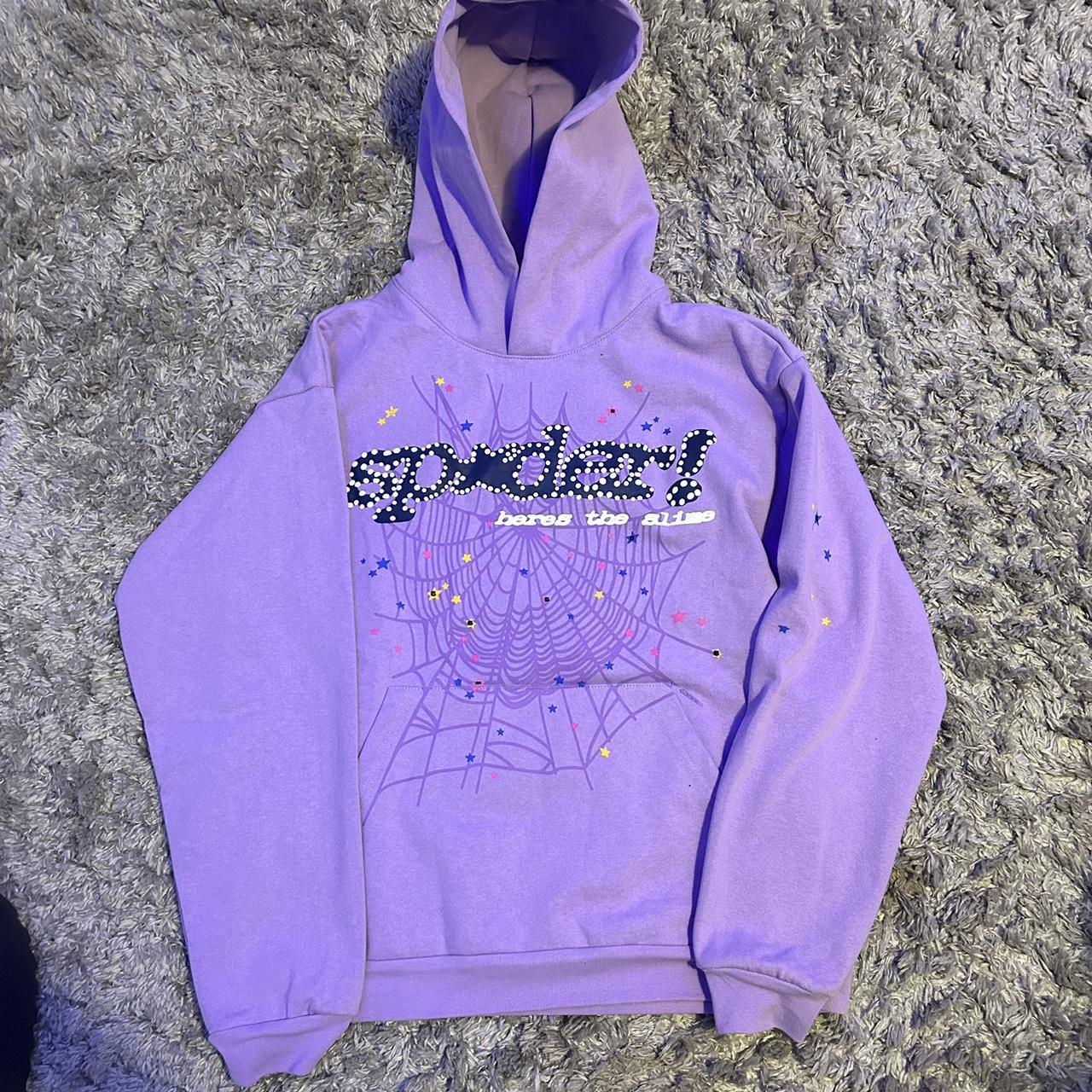 Sp5der purple hoodie Brand new - Depop