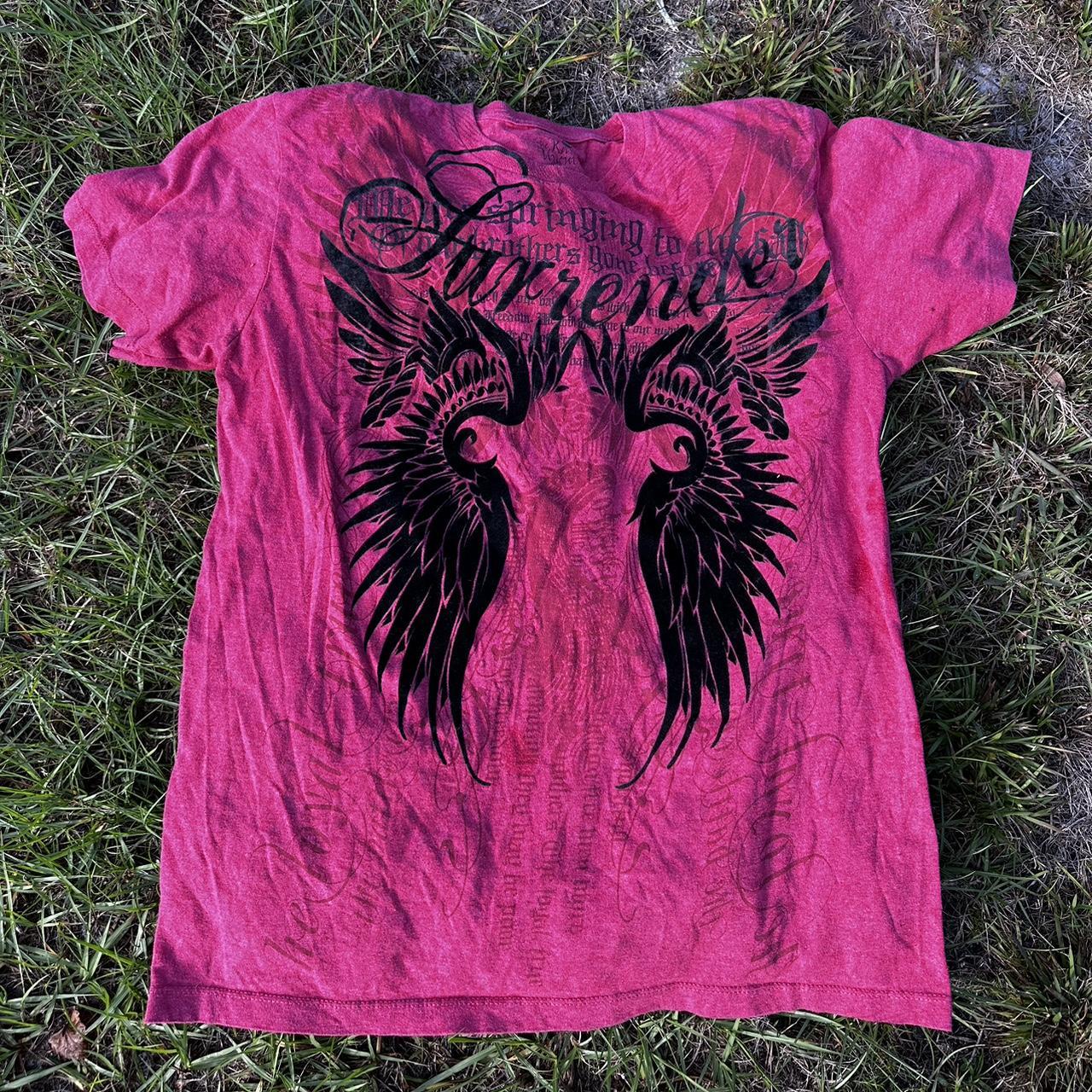 Red y2k Tee #y2k #2000’s #grunge #emo #goth - Depop