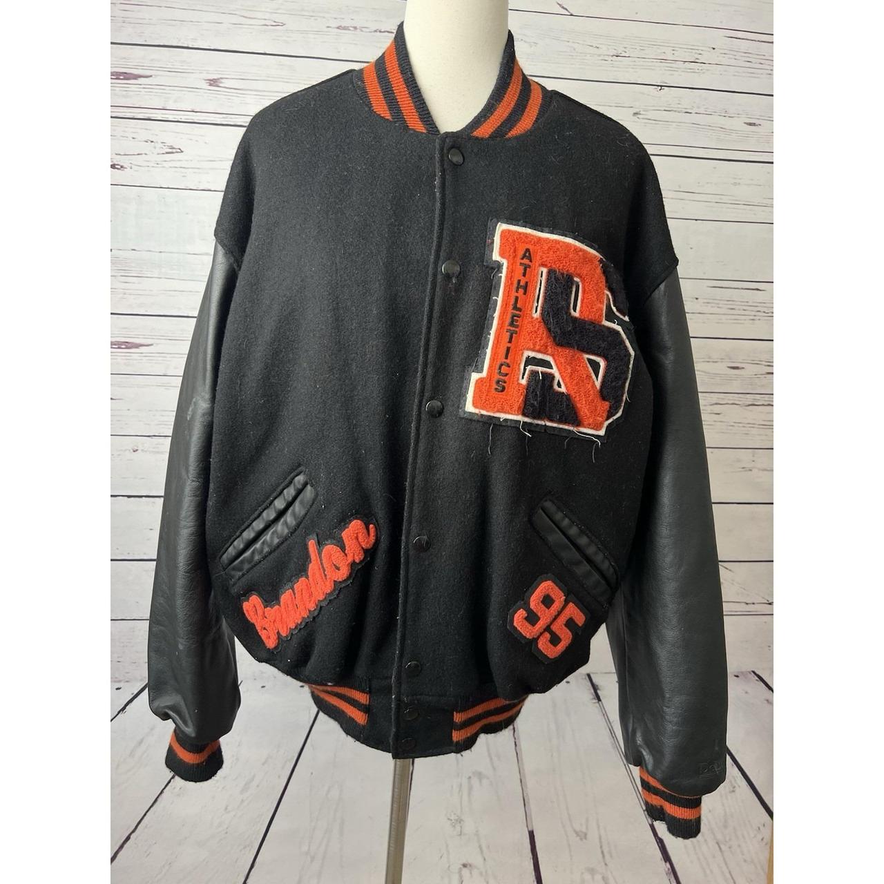 Delong Varsity Jacket Wool Letterman USA Large... | Depop