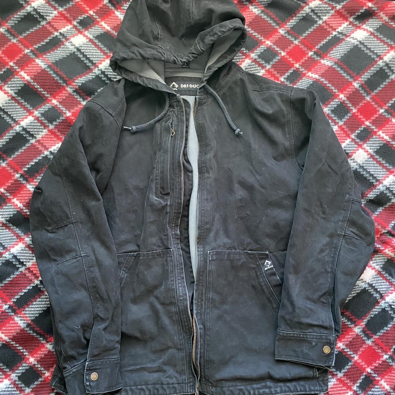 Dri-Duck black heavy work jacket Size Large - Depop