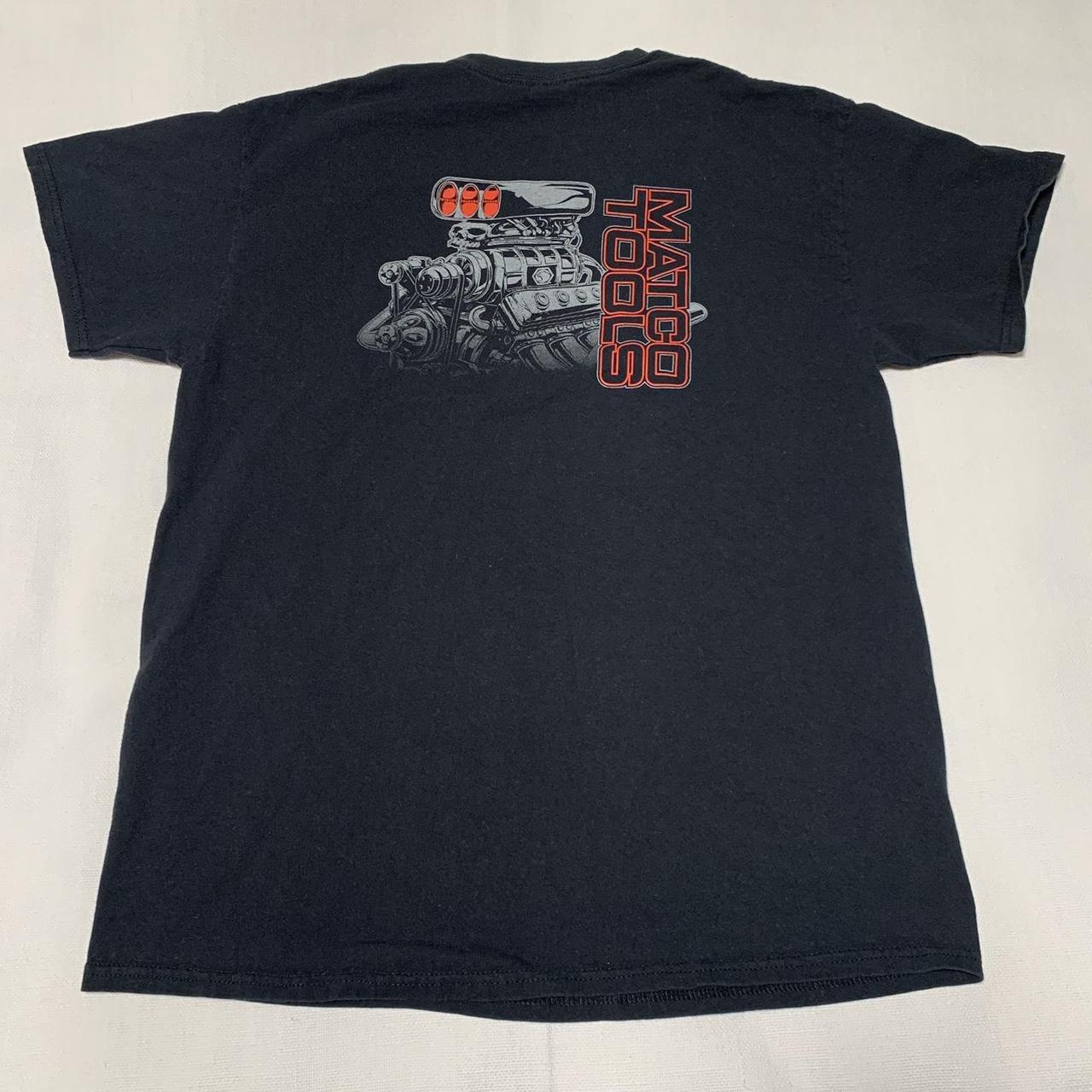 Men’s Black Gildan Matco Tools T-Shirt Size L Pit... - Depop