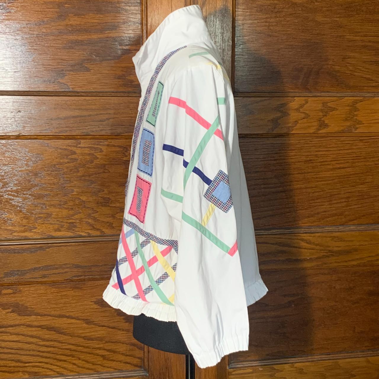 Koret Francisca Petites White Windbreaker With... - Depop