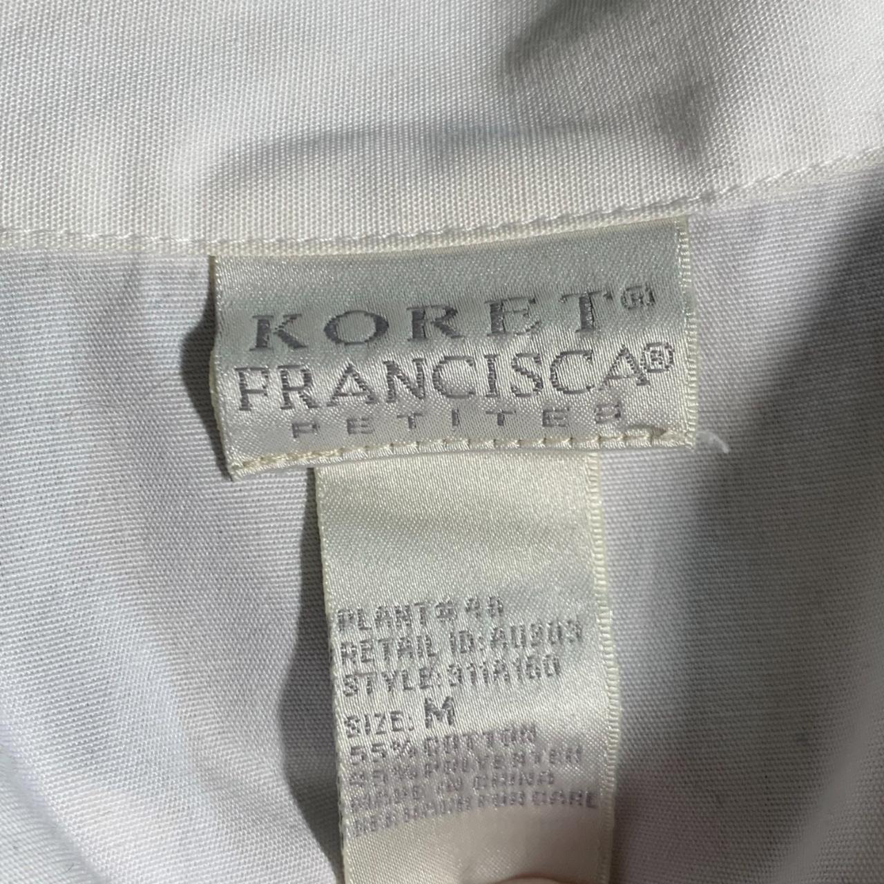 Koret Francisca Petites White Windbreaker With... - Depop