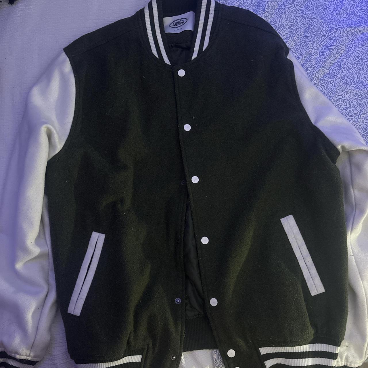 PACSUN VARSITY STYLE JACKET dark green | Depop