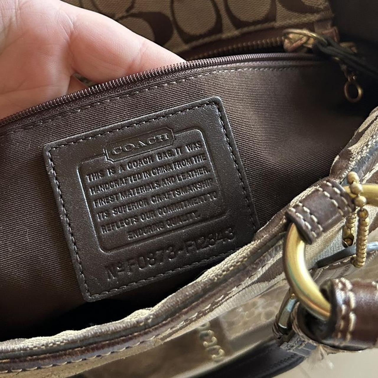 2000s Coach patchwork shoulder bag with adjustable... - Depop