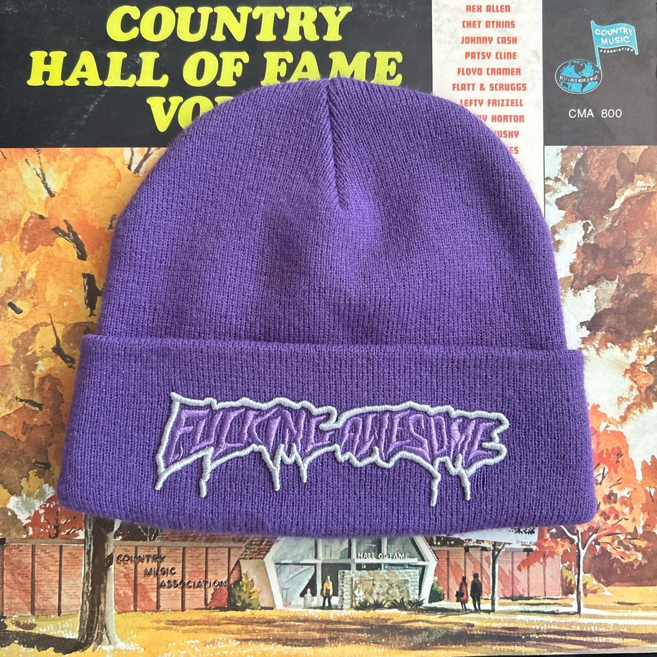 purple fa beanie #faworldentertainment #hockey... - Depop