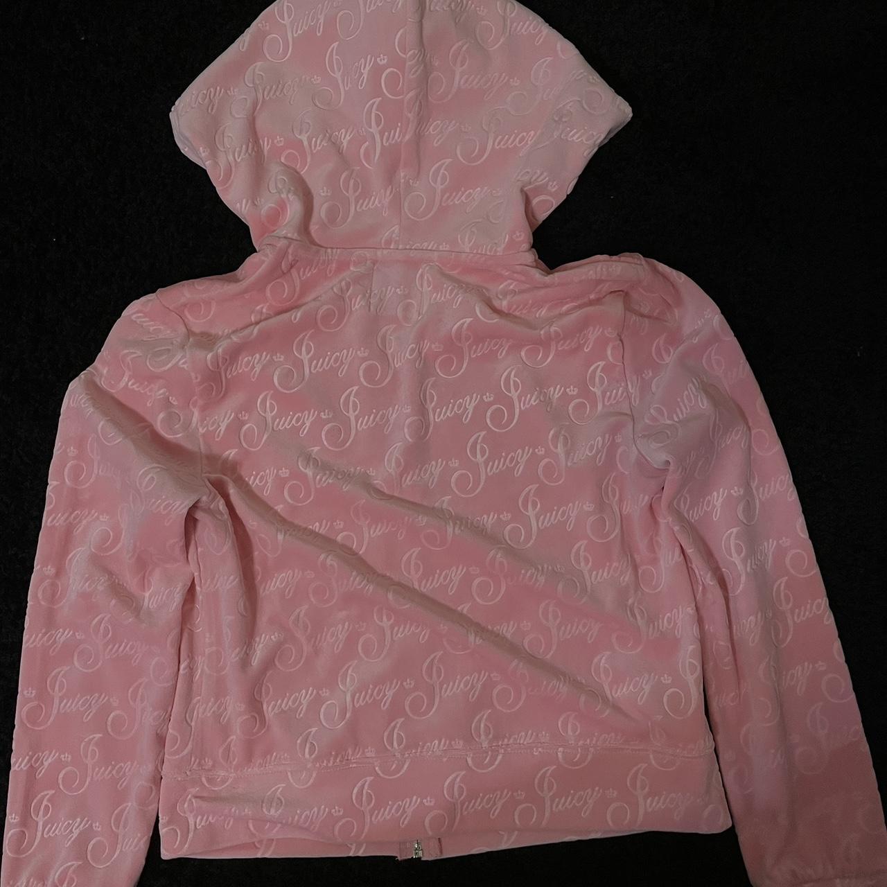 JUICY COUTURE baby pink juicy velour jacket size : M... - Depop