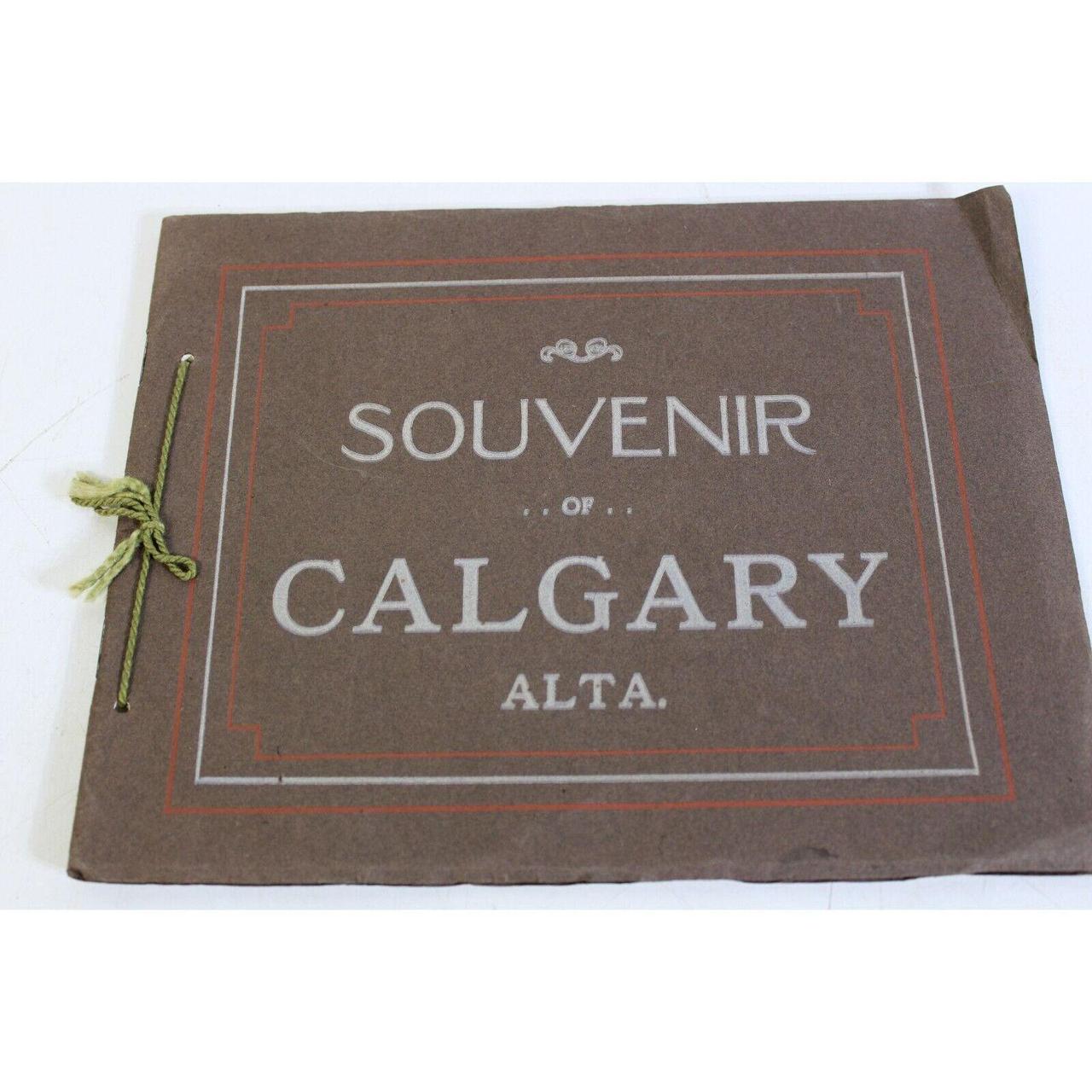 Antique 1900s Paper Illustrated Souvenir of Calgary... - Depop