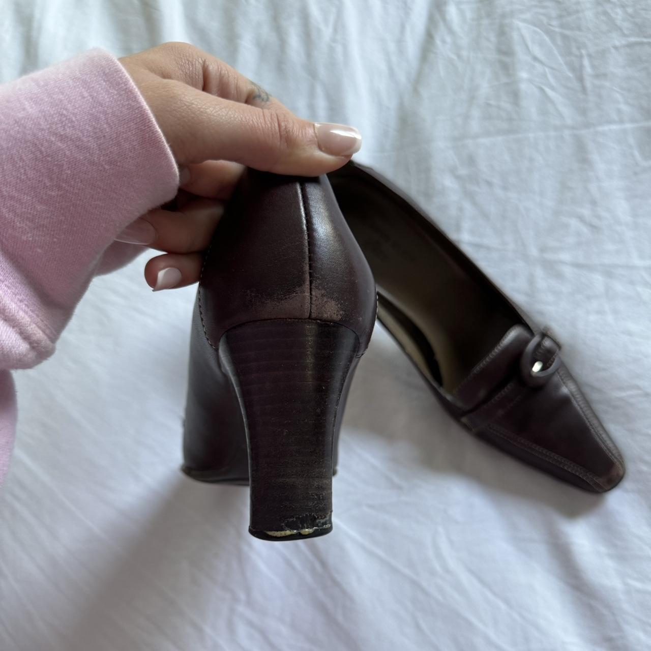 Vintage Anne Klein pointy toe heels 🤎 so 90’s i... - Depop