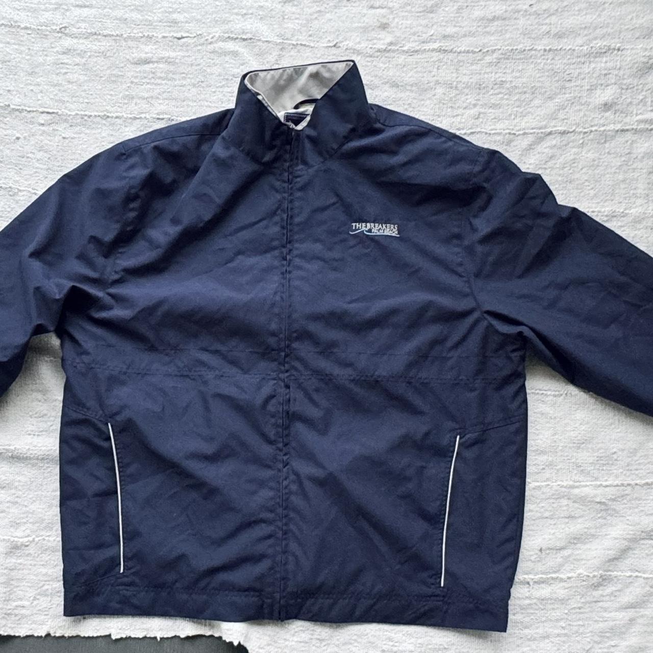 Super nice navy blue jacket super warm and water... - Depop