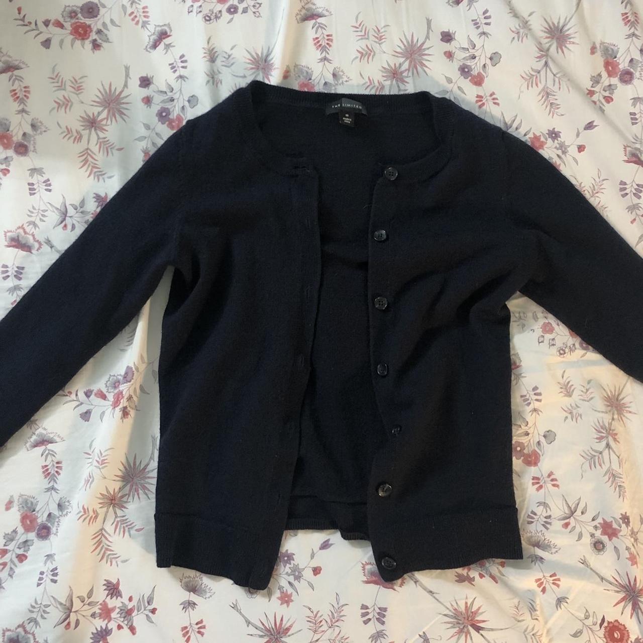 paypal purchases only! dark blue button up sweater.... - Depop