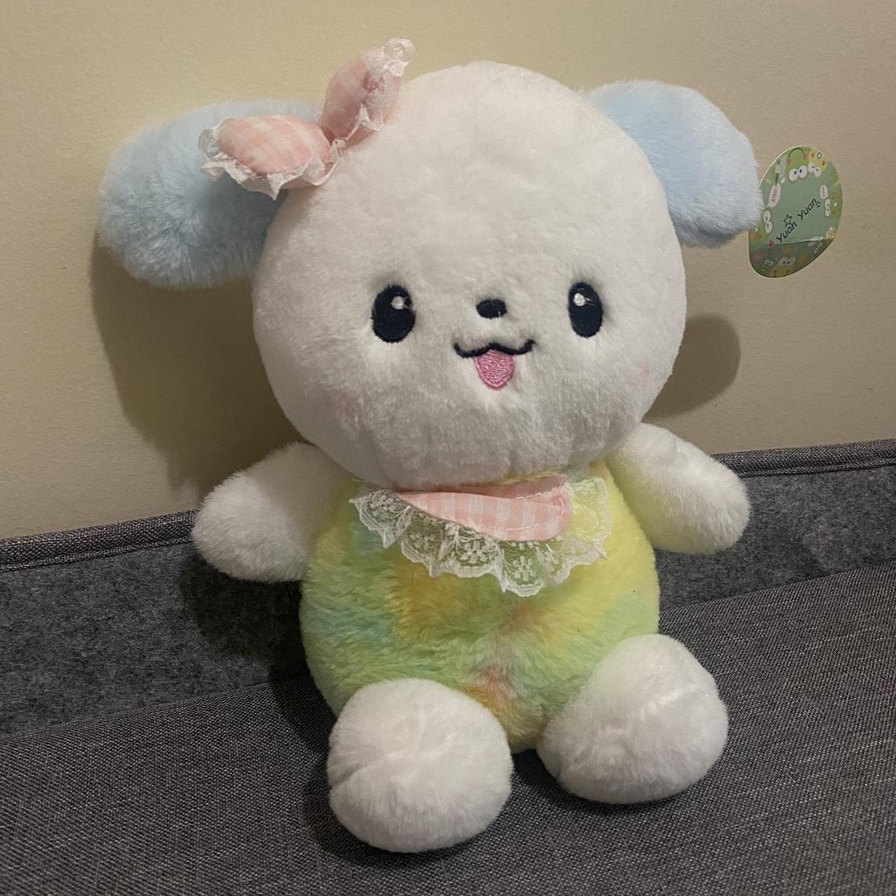 - Cute pastel stuffed plush bunny Brand new with... - Depop