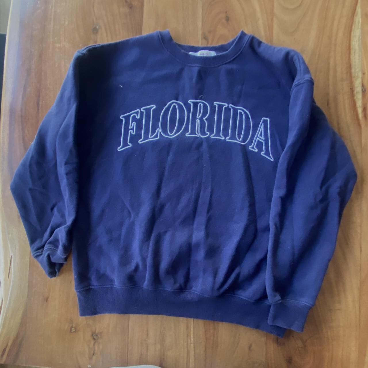 Supre Florida navy jumper, super comfy, good... - Depop