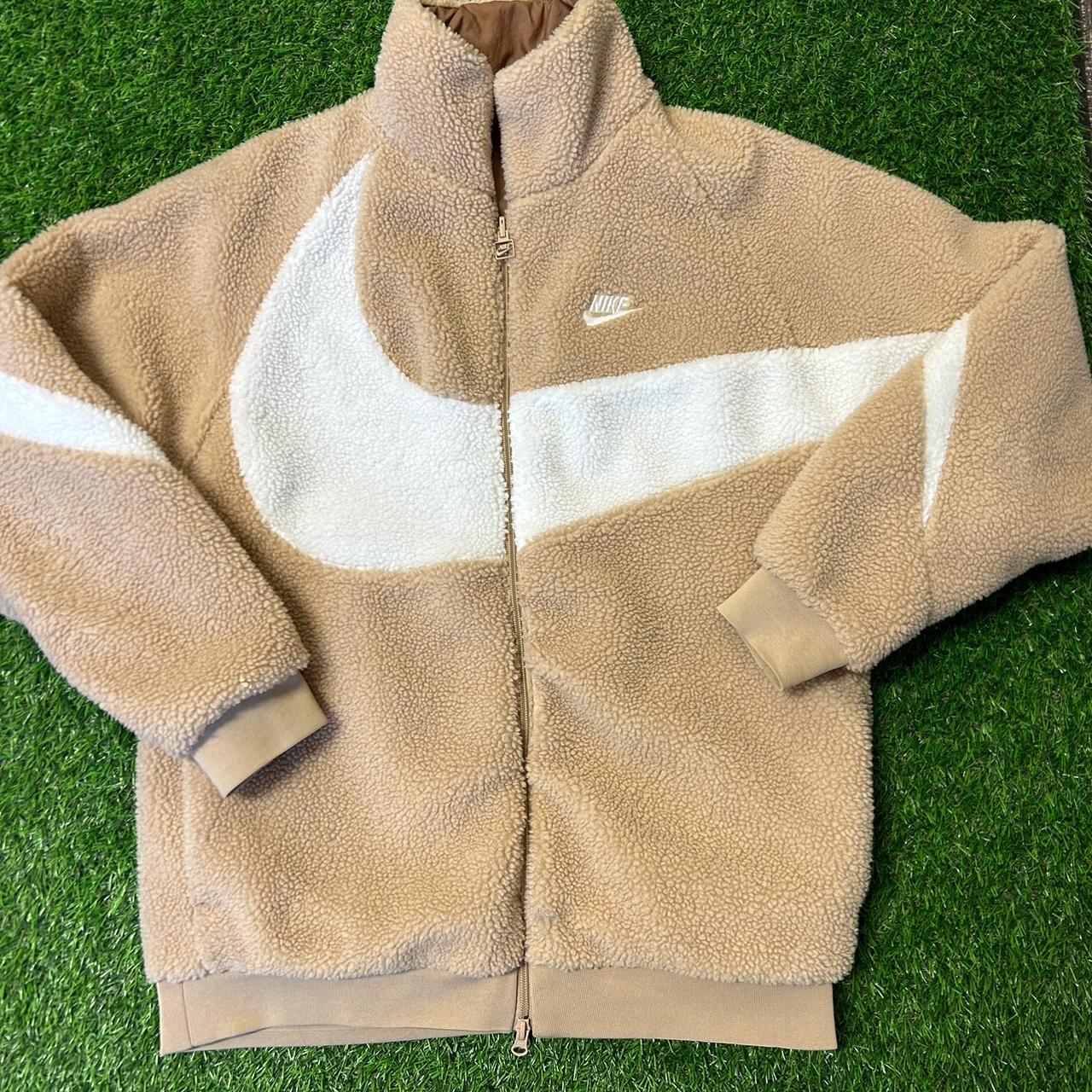 Nike reversible fleece jacket. Jacket is super comfy... - Depop