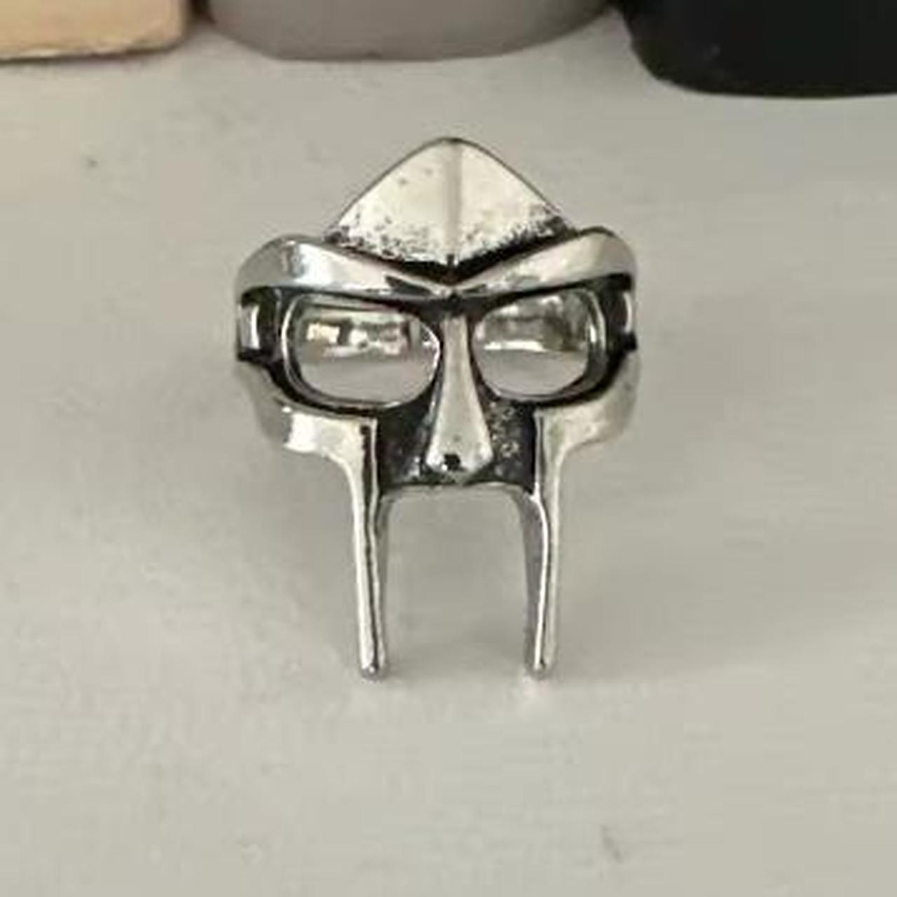 Vintage MF Doom Mask Ring - Brand new - Bold... | Depop