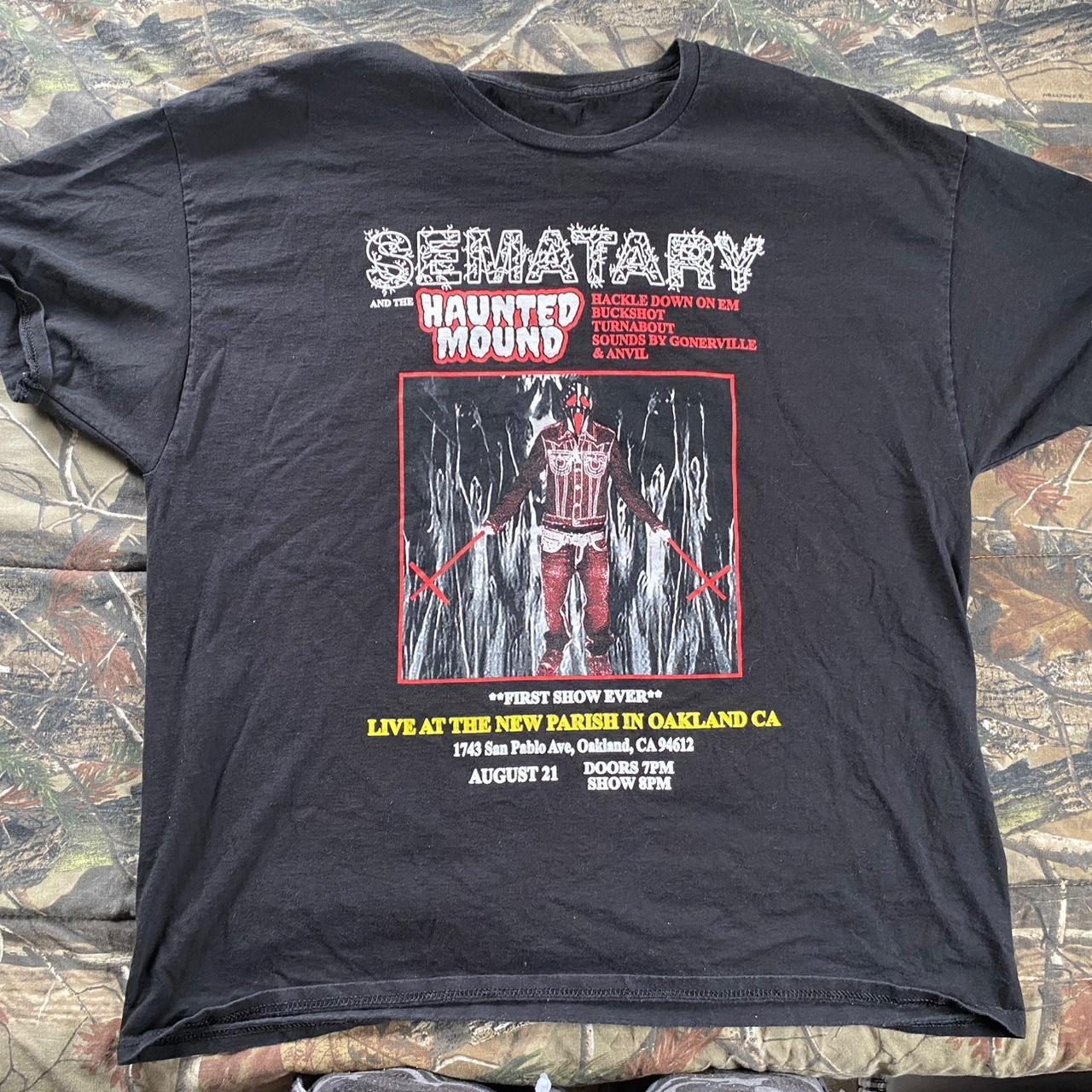 RARE Sematary Tee From First Performance XL #Emo... | Depop