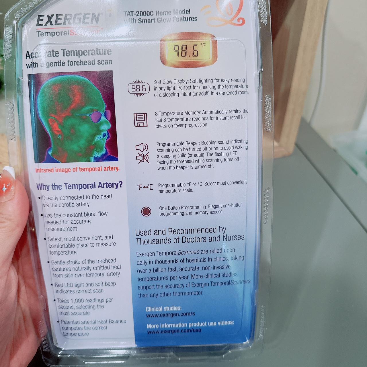 - Exergen Temporal Scan Forehead Artery Baby... - Depop