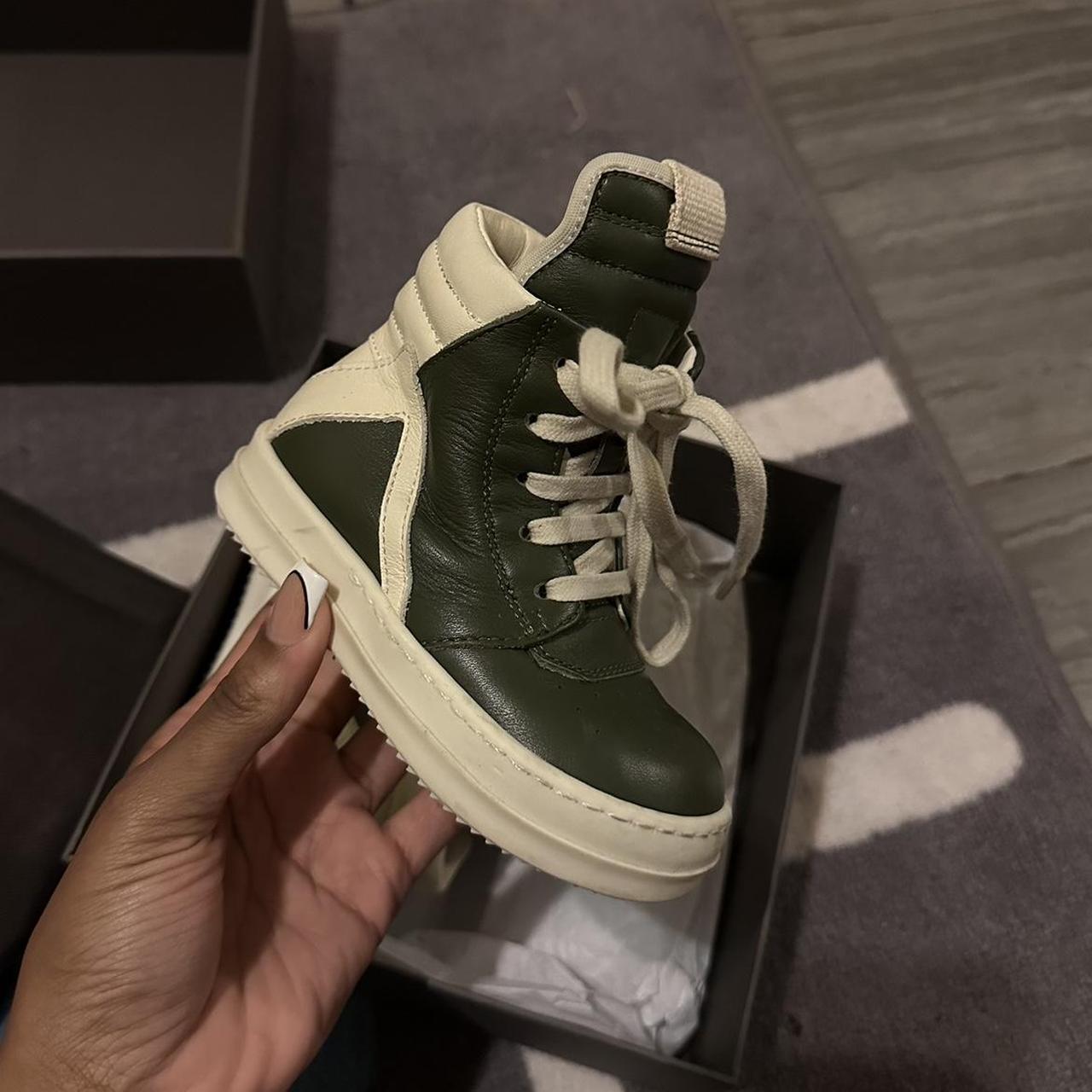 Baby Rick Owen's Baby Geo Army green color Size 21... | Depop