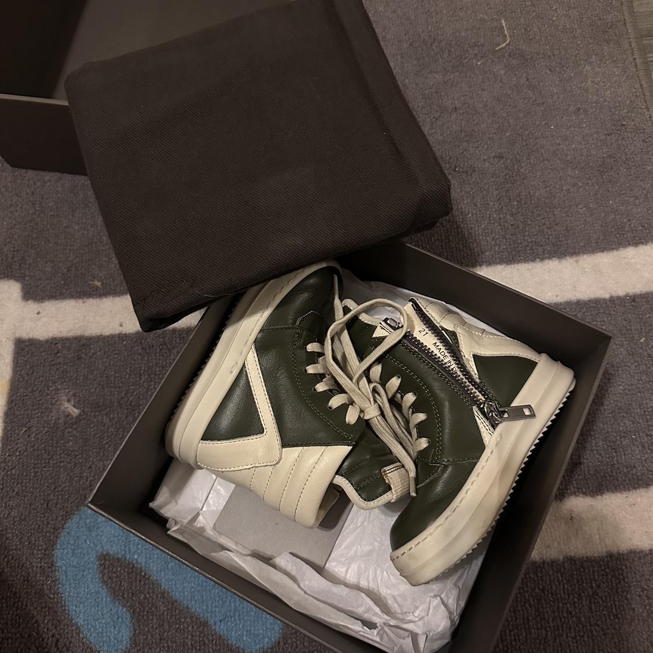 Baby Rick Owen's Baby Geo Army green color Size 21... | Depop