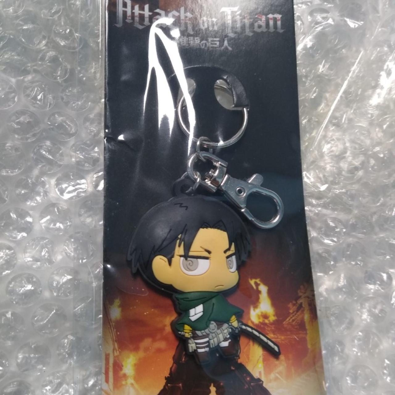 AOT attack on titan Levi Keychain license new - Depop