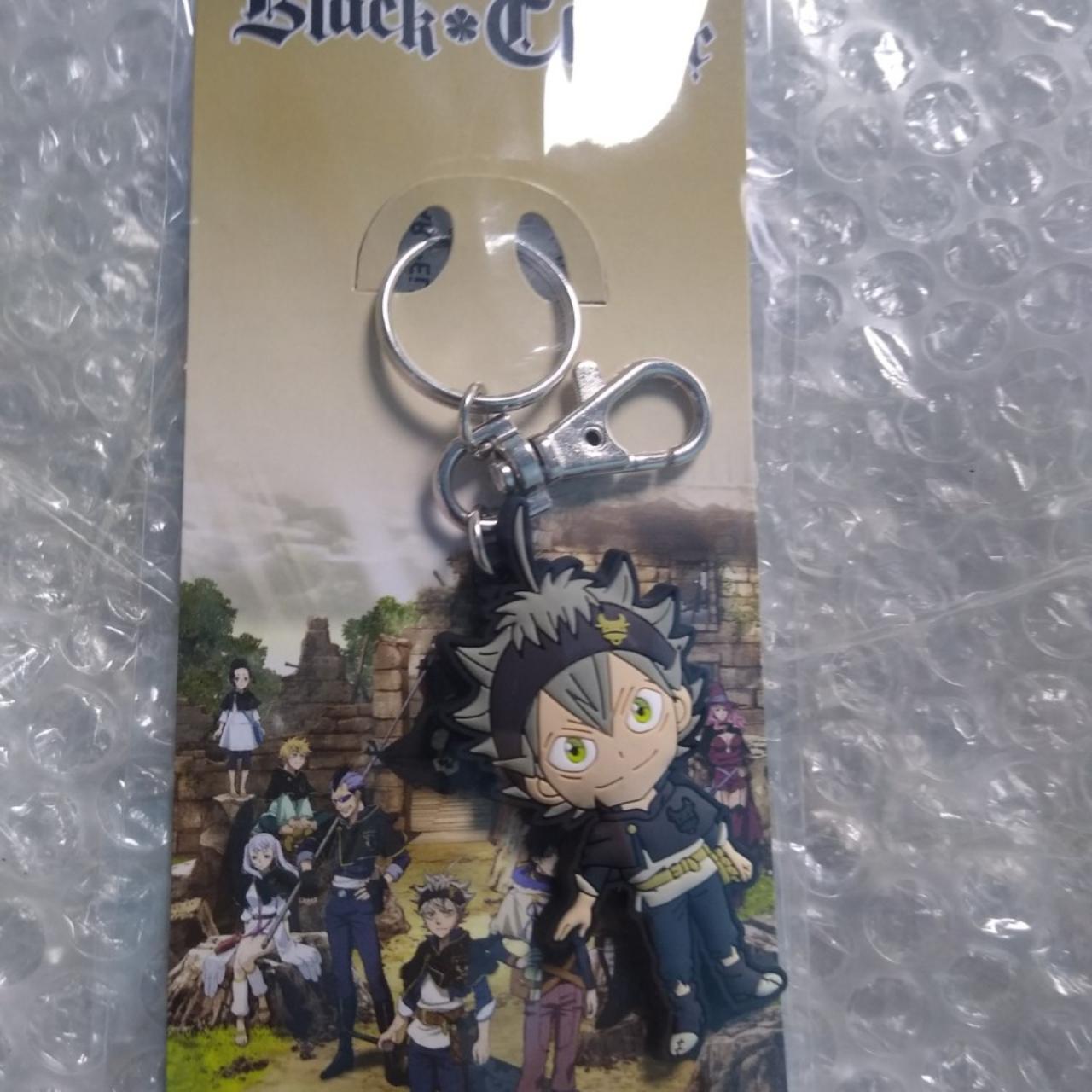 Asta black clover license anime keychain - Depop