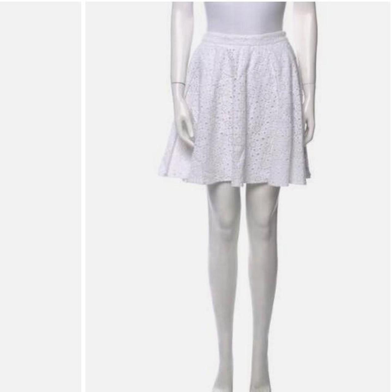 Diane von furstenberg White tulle skirt Size medium - Depop