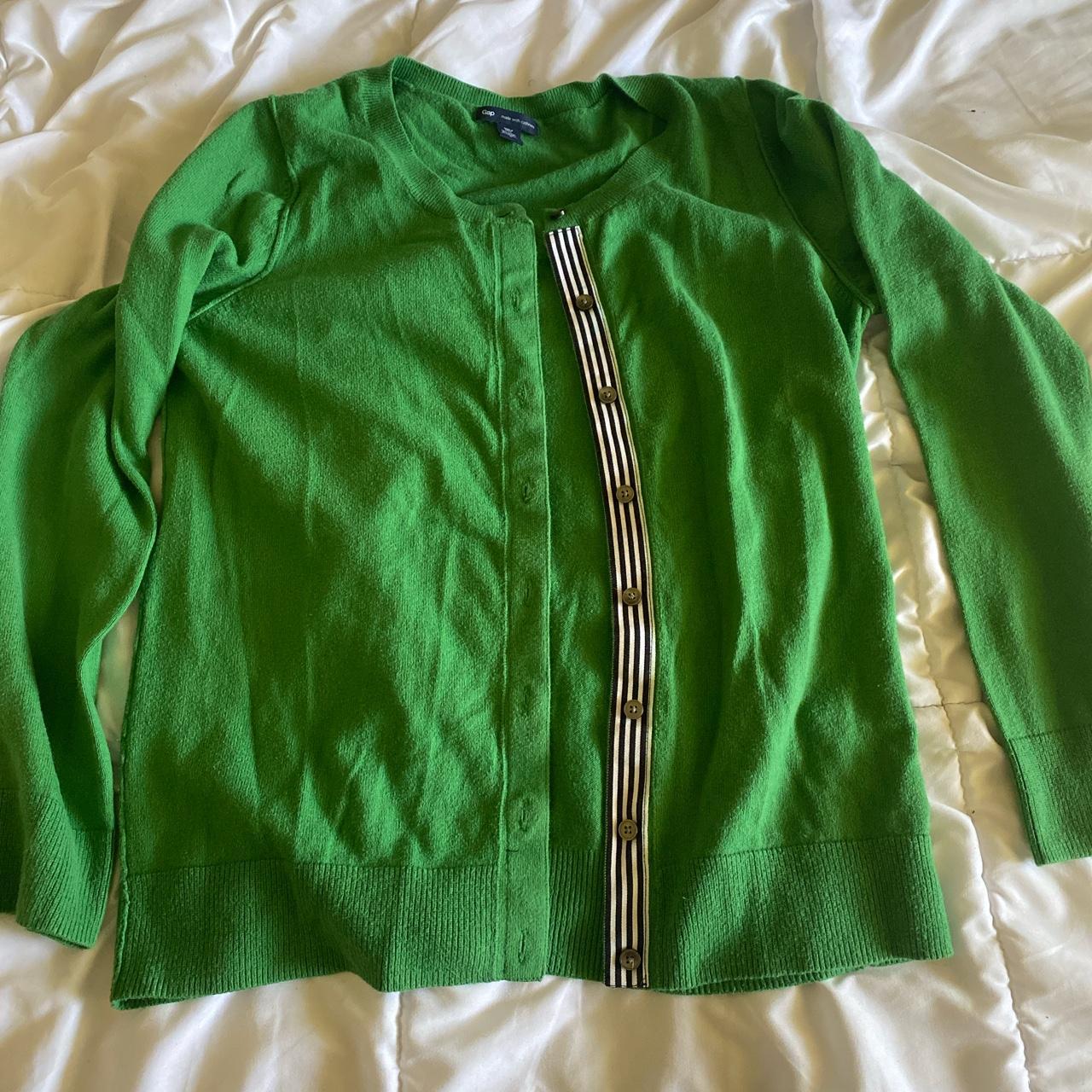 Gap Cardigan More if a muted green than it looks on... - Depop