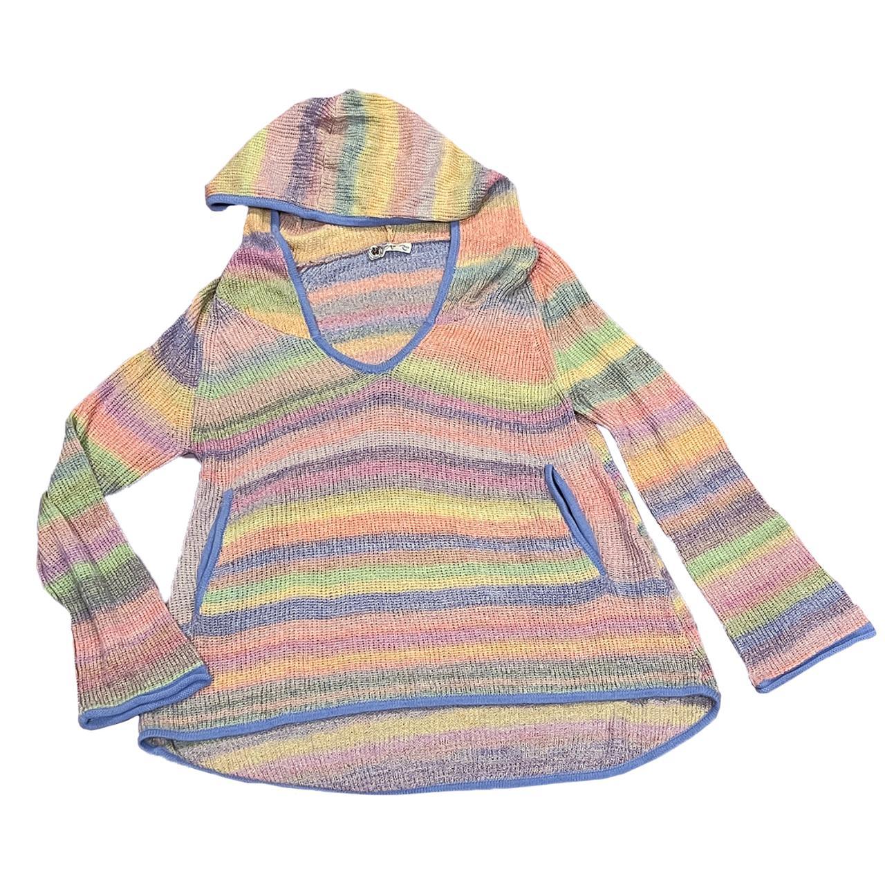 loveliest alba rosa knit rainbow striped... - Depop