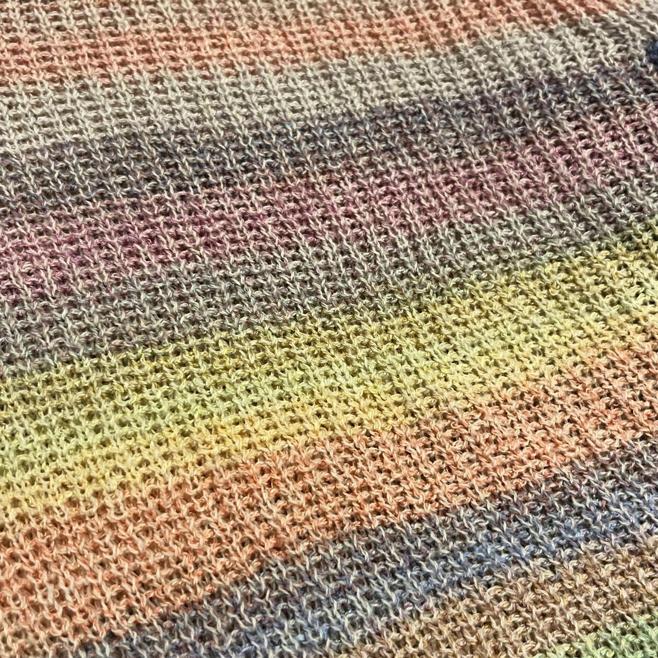 loveliest alba rosa knit rainbow striped... - Depop