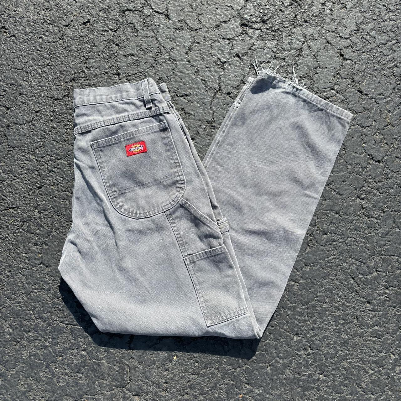 Faded Grey Dickies Carpenter Pants 30x32 - Depop