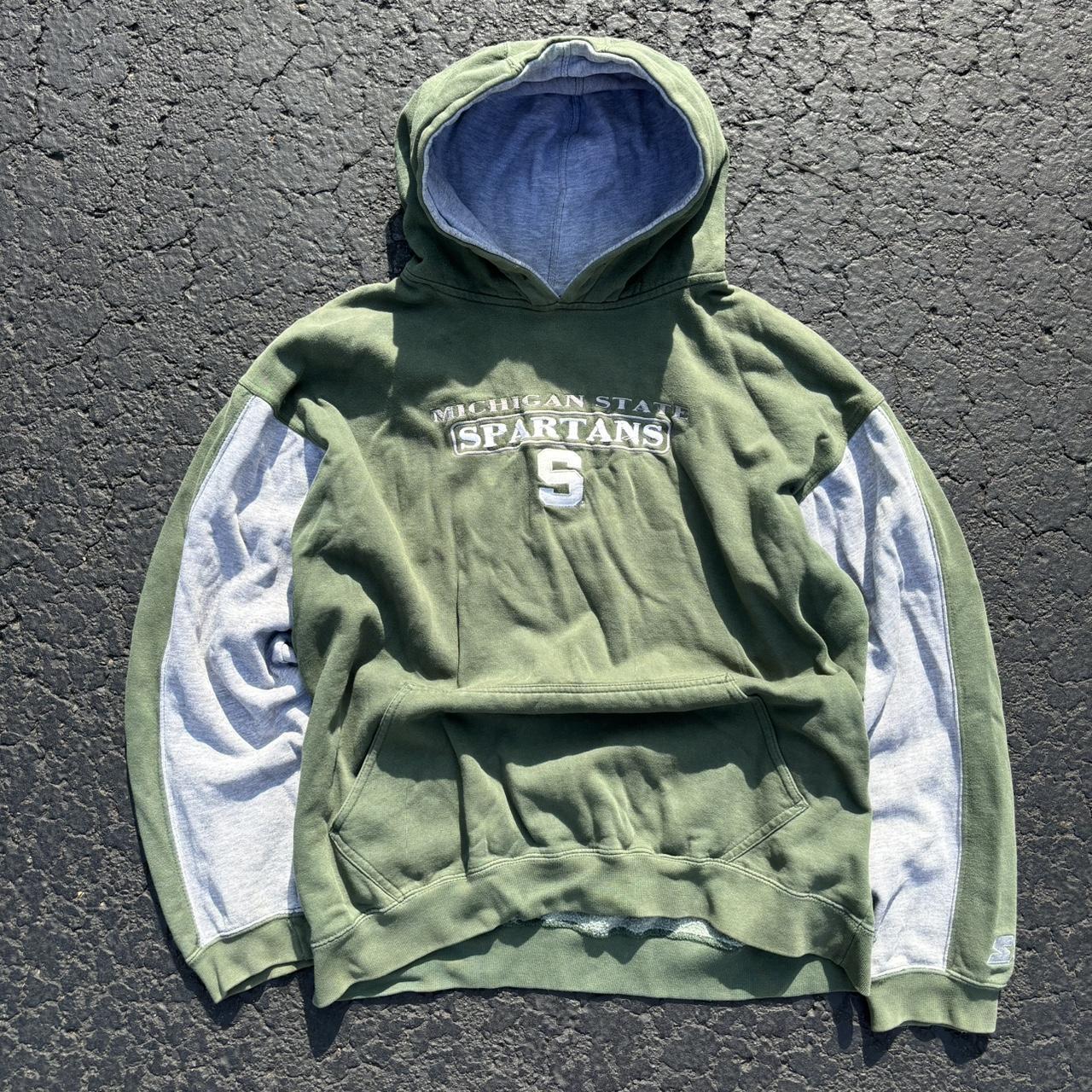 Starter MSU Hoodie Large - Depop