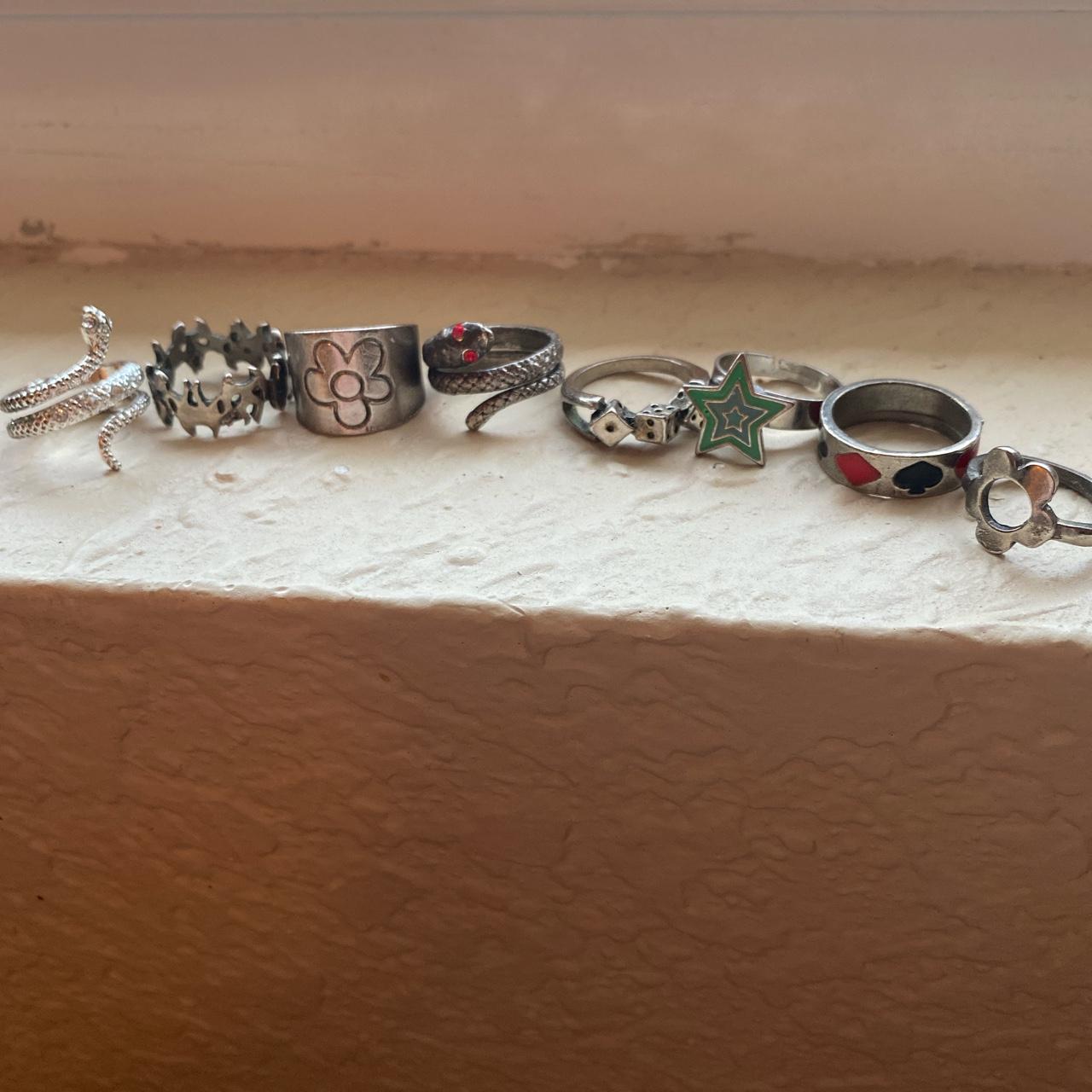 Ring bundle- rings are different sizes and from... - Depop