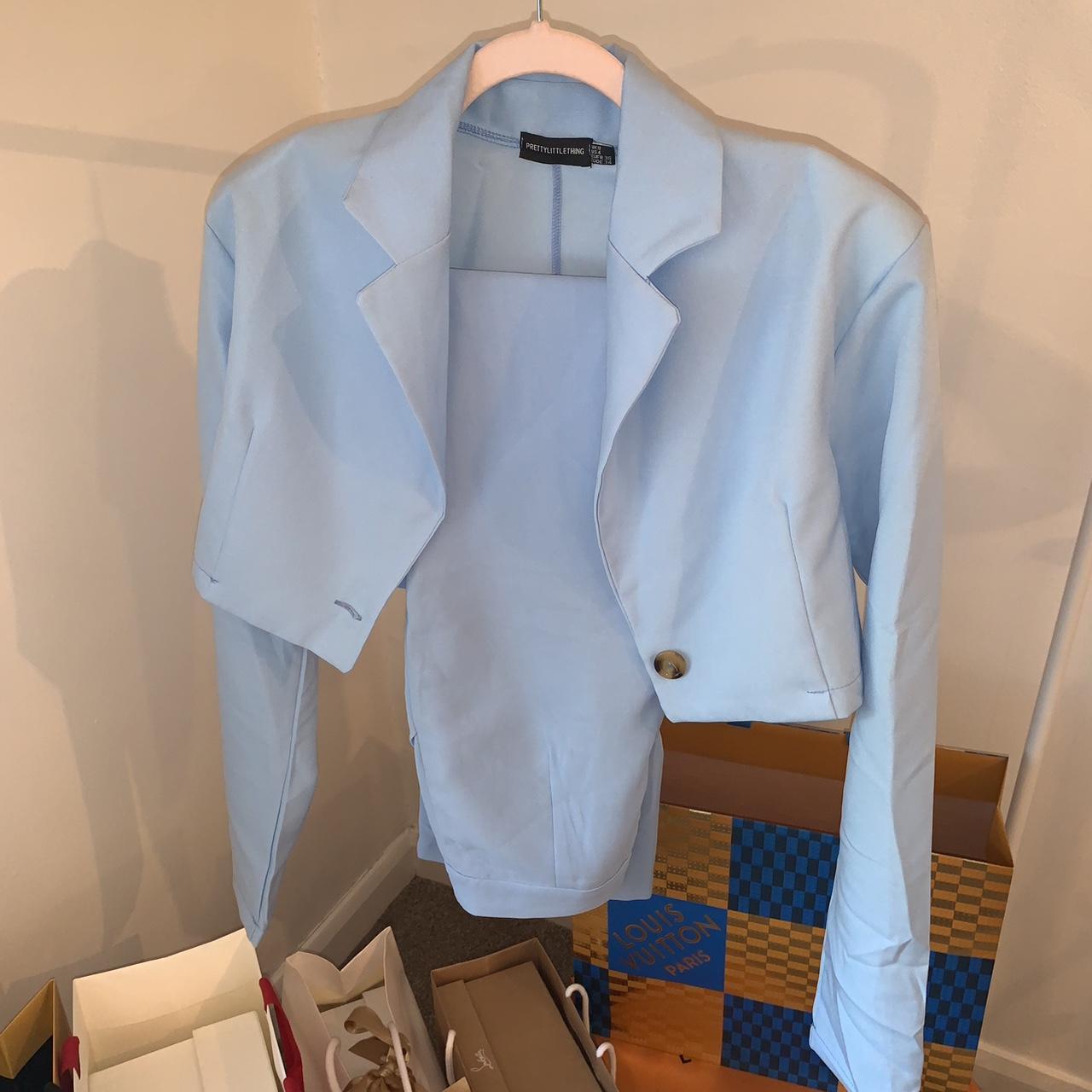 Pretty Little Thing Blue Suit☁️🤍 Immaculate... - Depop
