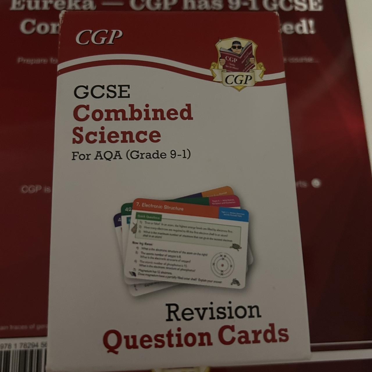 GCSE AQA Science revision textbook + 2x flashcards... - Depop
