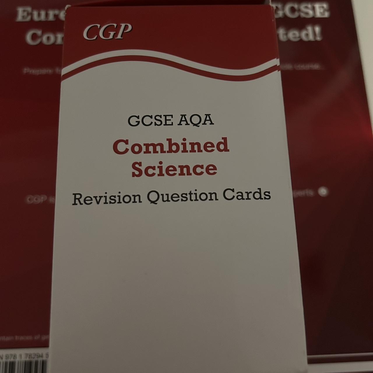 GCSE AQA Science revision textbook + 2x flashcards... - Depop