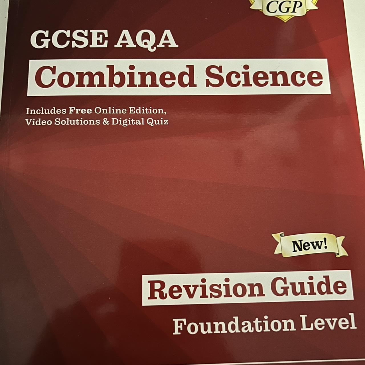 GCSE AQA Science revision textbook + 2x flashcards... - Depop