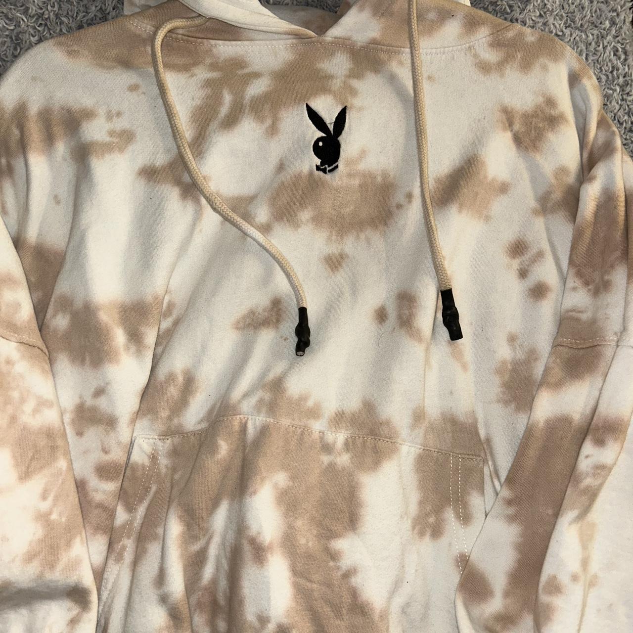 Beige and white missguided x playboy full... - Depop