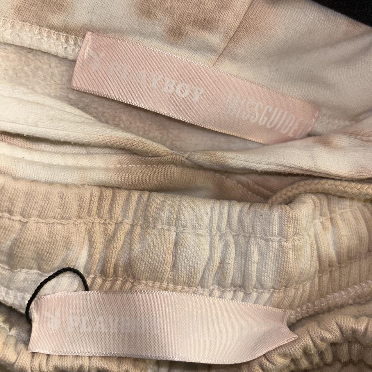 Beige and white missguided x playboy full... - Depop